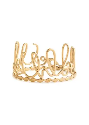 Chloé Iconic Logo Bangle Set - Gold