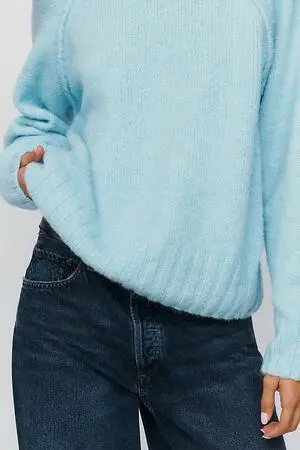 Anthropologie Chunky Crew-neck Sweater - Sky