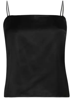 Wardrobe.NYC Sleeveless Satin Top