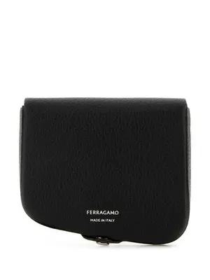 FERRAGAMO Leather Coin Purse - Black