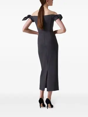 Carolina Herrera Off-shoulder Midi Dress
