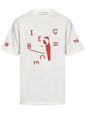 Iceberg Graphic-logo-print Cotton T-shirt - White