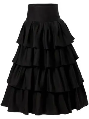Carolina Herrera Tiered Midi Skirt