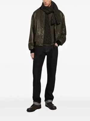 Dolce & Gabbana Leather Jacket - Green