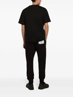Dolce & Gabbana Logo-embroidered T-shirt - Black