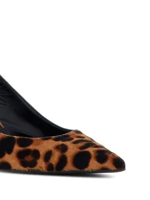 Roberto Cavalli Leopard-print Slingback Pumps