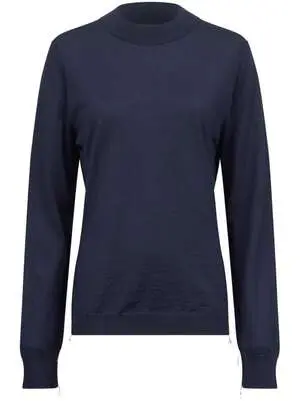 MAISON MARGIELA Ribbed Wool Sweater - Blue