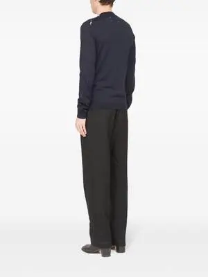 MAISON MARGIELA Ribbed Wool Sweater - Blue