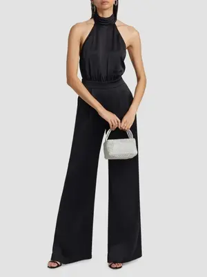Ramy Brook Tatiana Satin Wide-leg Jumpsuit