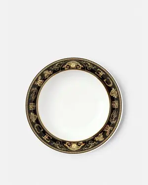 Versace Virtus Gala Deep Plate 22 Cm - Black