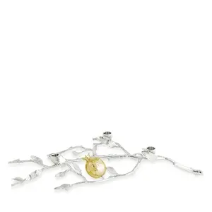 Michael Aram Pomegranate And Gold Tone Low Candleholder - Silver