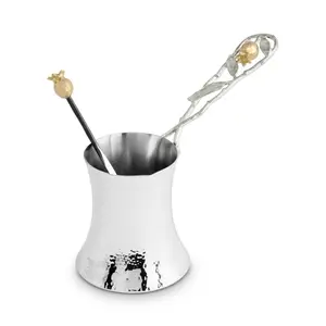 Michael Aram Pomegranate And Gold Tone Coffee Pot With Spoon