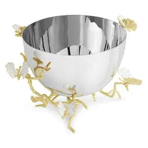 Michael Aram Butterfly Ginkgo Gold Serving Bowl - Silver