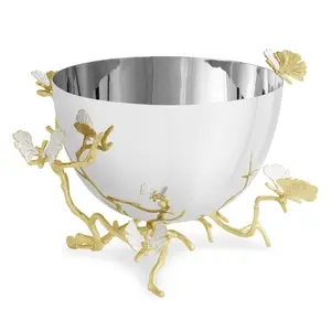 Michael Aram Butterfly Ginkgo Gold Serving Bowl - Silver