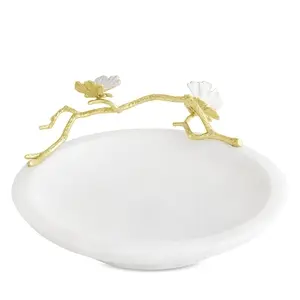 Michael Aram Butterfly Ginkgo Gold Trinket Dish - White