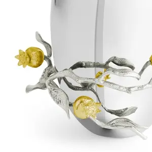 Michael Aram Pomegranate And Gold Medium Vase - Silver