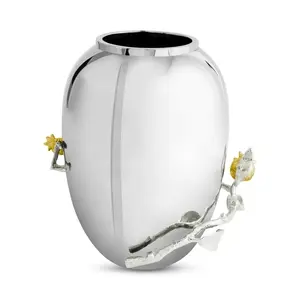 Michael Aram Pomegranate And Gold Medium Vase - Silver