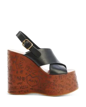 Chloé Maxime Platform Sandals - Black