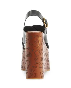 Chloé Maxime Platform Sandals - Black