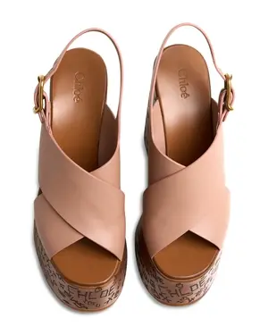 Chloé Maxime Platform Sandals - Blush Pink