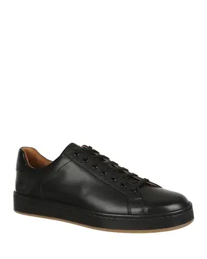 Allen Edmonds Barnes Leather Low Top Sneakers - Black