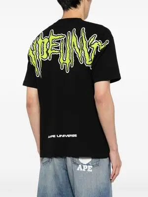 AAPE BY *A BATHING APE Logo-printed Cotton T-shirt