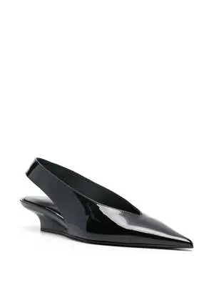 TOTEME 35mm Wedge-heel Slingback Pumps - Black