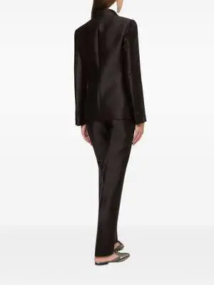 Alberta Ferretti Single-breasted Satin Blazer
