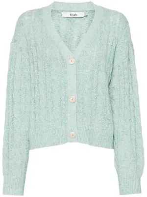 B+AB Cable Knit Cardigan - Green