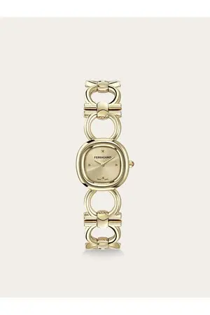 FERRAGAMO Double Gancini Watch - Gold