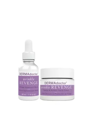 DERMADOCTOR Wrinkle Revenge Serum &amp Facial Cream Duo Hydrating &amp Revitalizing - Aqua