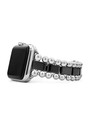 Lagos Smart Caviar Apple Watch Bracelet - Black