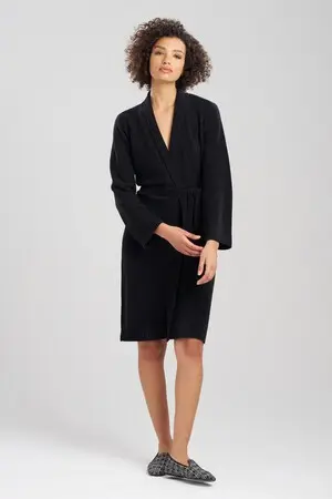 Natori Aura Solid Robe - Black