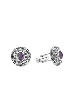 Lagos Keep Memory Alive Amethyst Cufflinks