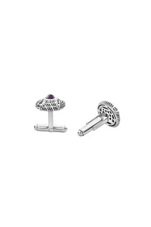 Lagos Keep Memory Alive Amethyst Cufflinks
