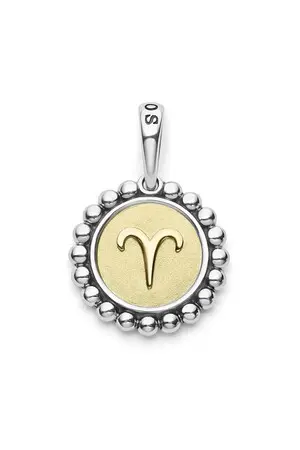 Lagos Signature Caviar Aries Zodiac Charm - Gold