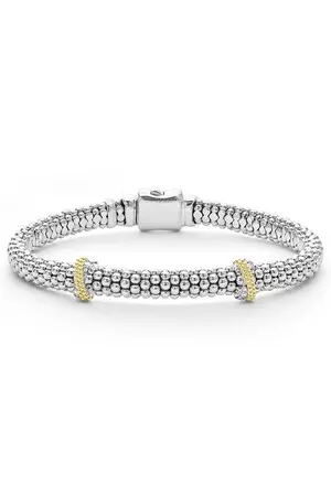 Lagos Caviar Lux Diamond Bracelet - Gold
