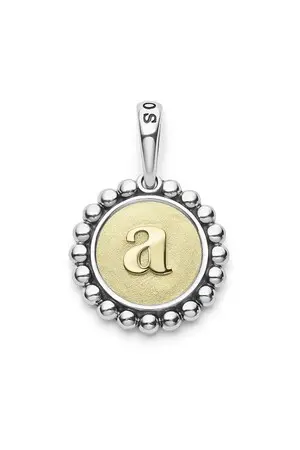Lagos Signature Caviar A Initial Charm - Gold