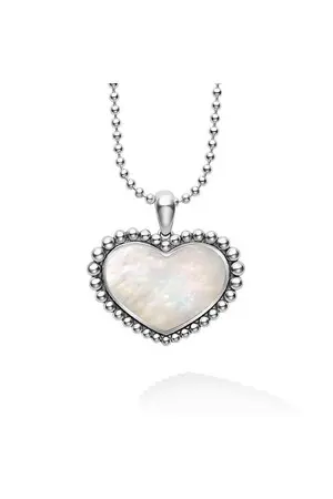 Lagos Maya Heart Pendant Necklace - Silver