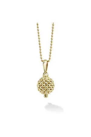 Lagos Caviar 18k Beaded Pendant Necklace - Gold