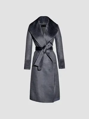 Sentaler Suri Alpaca-wool Belted Coat - Graphite