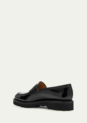 John Lobb Lopez Leather Penny Loafers
