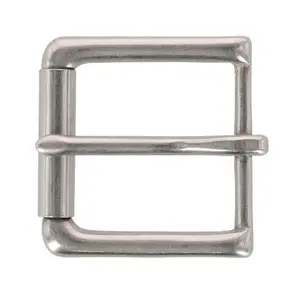 Trafalgar Trafalgar 32mm Italian Solid Brass Roller Buckle With Matte Finish Silver