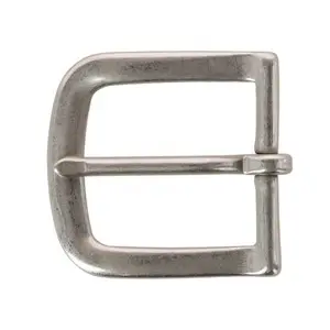 Trafalgar 32mm Solid Brass Single Prong Buckle - Silver