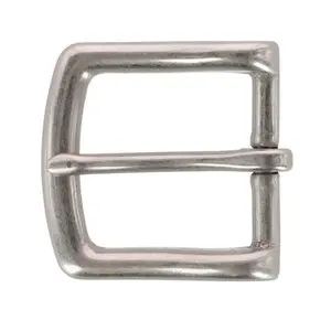 Trafalgar 32mm Brushed Nickel Single Prong Buckle - Silver
