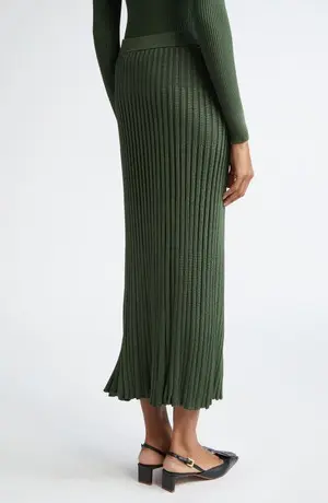 Zimmermann Rib Midi Sweater Skirt