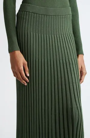 Zimmermann Rib Midi Sweater Skirt