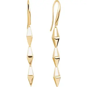 Lana Jewelry 14k Kite Chain Linear Earrings - Gold
