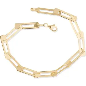 Lana Jewelry 14k Laser Interlocking Chain Bracelet - Gold