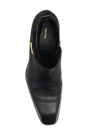 TOM FORD Kenneth Buckle Ankle Boots - Black
